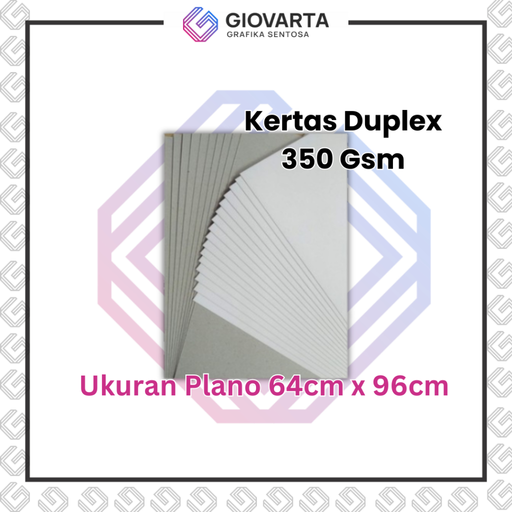 Jual Kertas Duplek 350 Gsm Ukuran Plano 64cm x 96cm | Shopee Indonesia