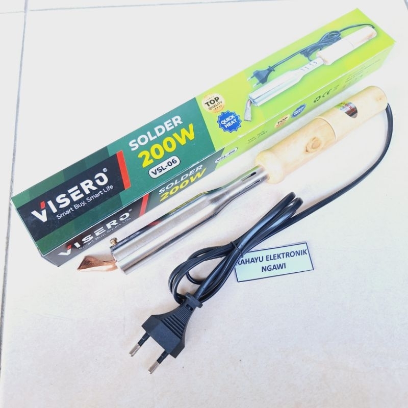 Jual Solder 200W Alat Patri Listrik 200 Watt Quick Heat Gagang Kayu ...