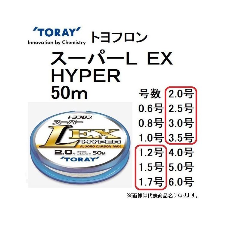 Jual Toray Toyoflon Super L EX Hyper Fluorocarbon Leader 50m (S75X) | Shopee Indonesia