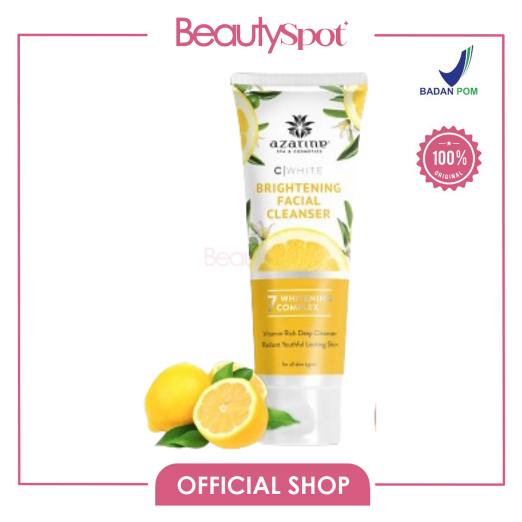 Jual Azarine C White Brightening Facial Cleanser 60ml | Shopee Indonesia