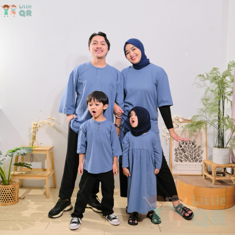 Jual Raya Series - Family Couple Raya Series Ayah Ibu Anak bahan Katun ...