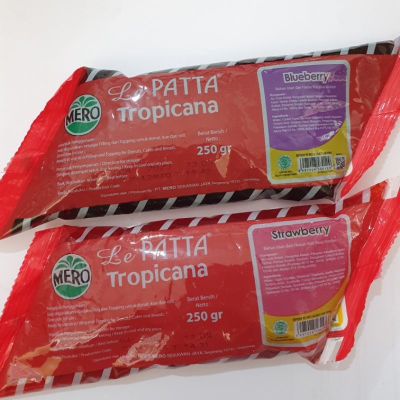 Jual KEMASAN 250G Selai Le patta tropicana / Selai | Shopee Indonesia