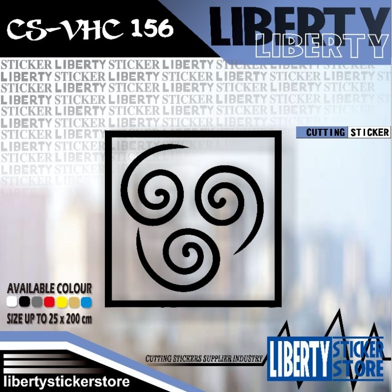 Jual elemen udara avatar cutting sticker | elemen udara cutting stiker ...