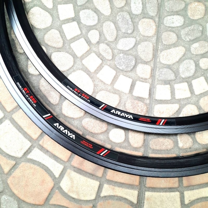 Jual VELG RIMS ARAYA 20 x 1.50 406 FULL BLACK ALLOY BT550 28 HOLE ...