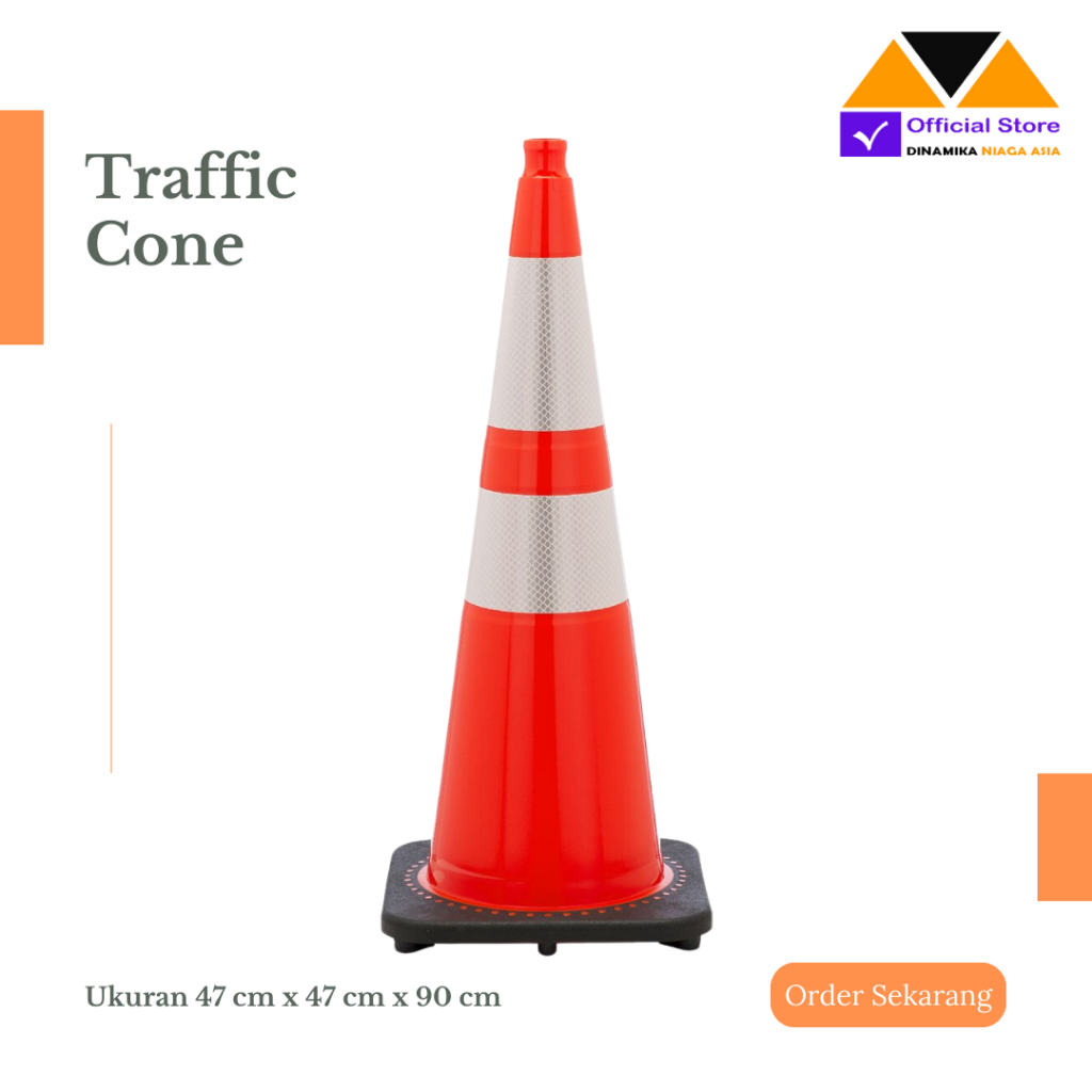 Jual Safety Traffic Cone 90 cm / Kerucut Lalu Lintas 90 cm | Shopee ...