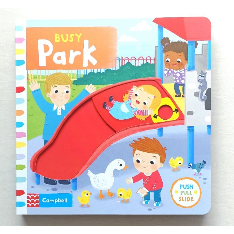 Jual Campbell Busy Park (Push Pull Slide Novelty Interactive Board Book ...