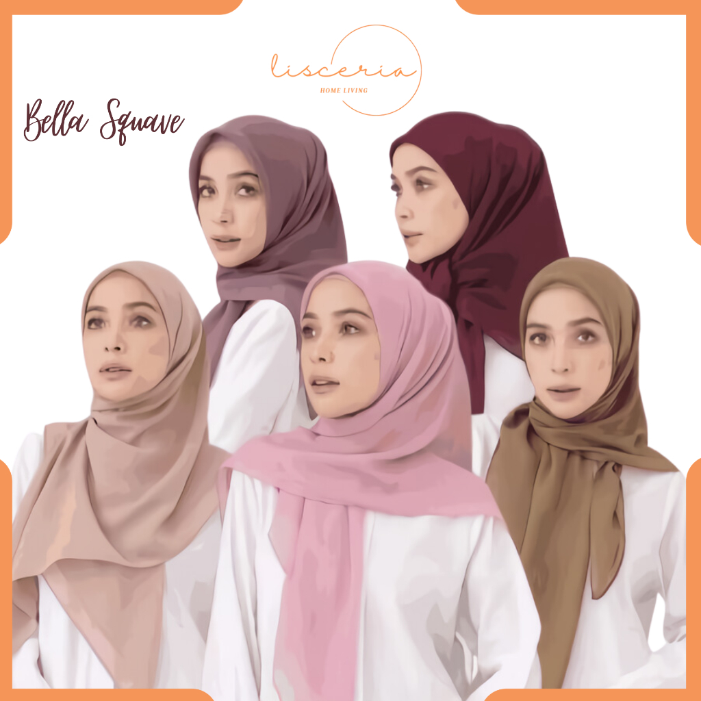 Jual [ LSC ] Hijab Bella Square Segi Empat Premium /Jilbab Square ...