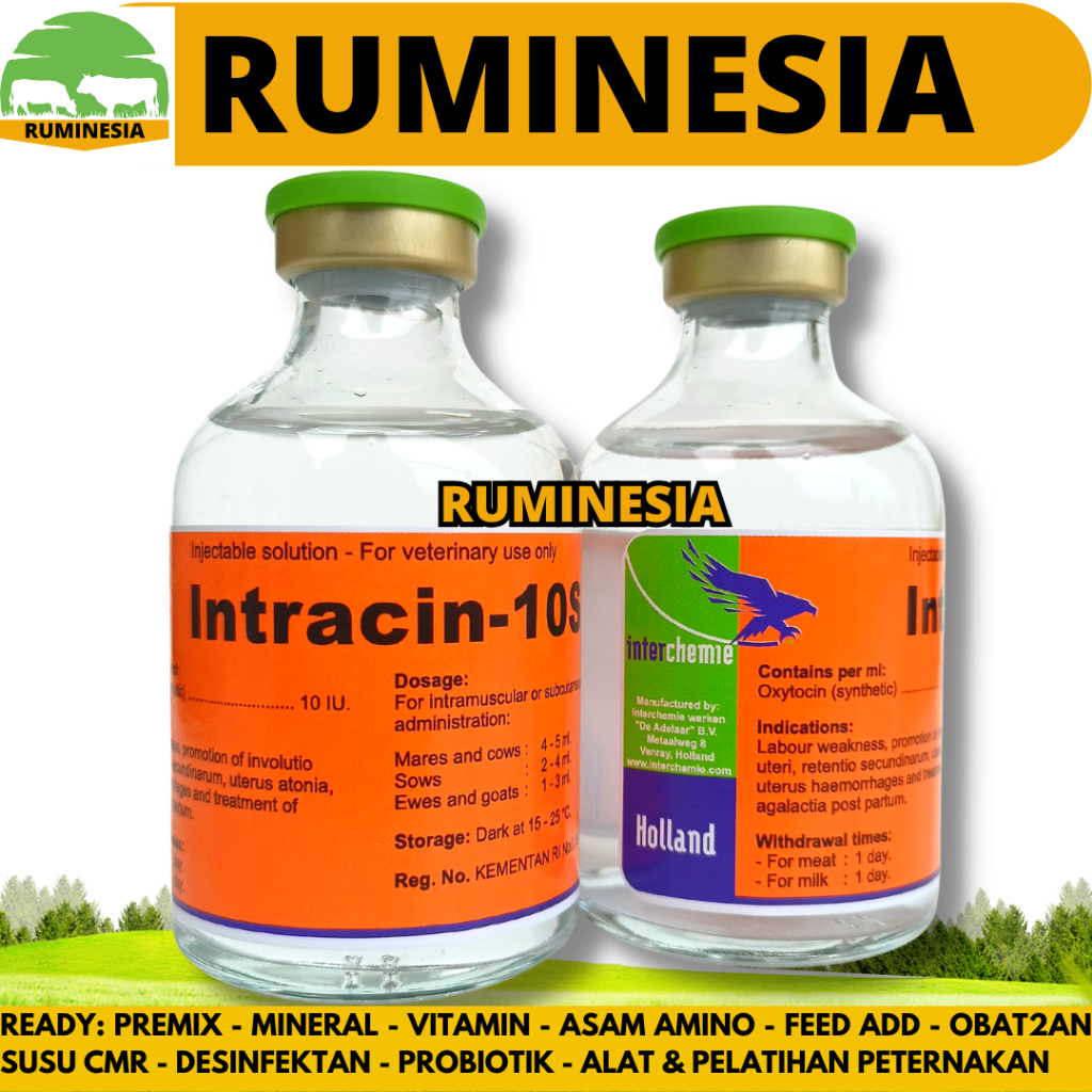 Jual INTRACIN 10S 50ml - Hormon Perangsang Kontraksi Uterus dan ...
