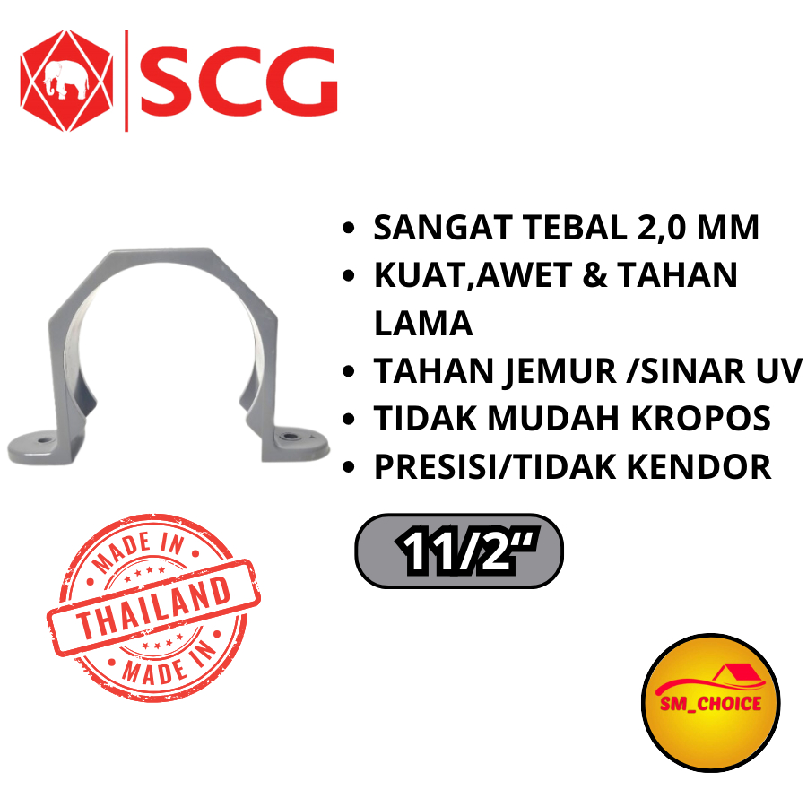 Jual KLEM OMEGA PVC 11/2 INCH KLEM PIPA 11/2" SCG KLEM KUPING SCG 11/2 iNCH | Shopee Indonesia