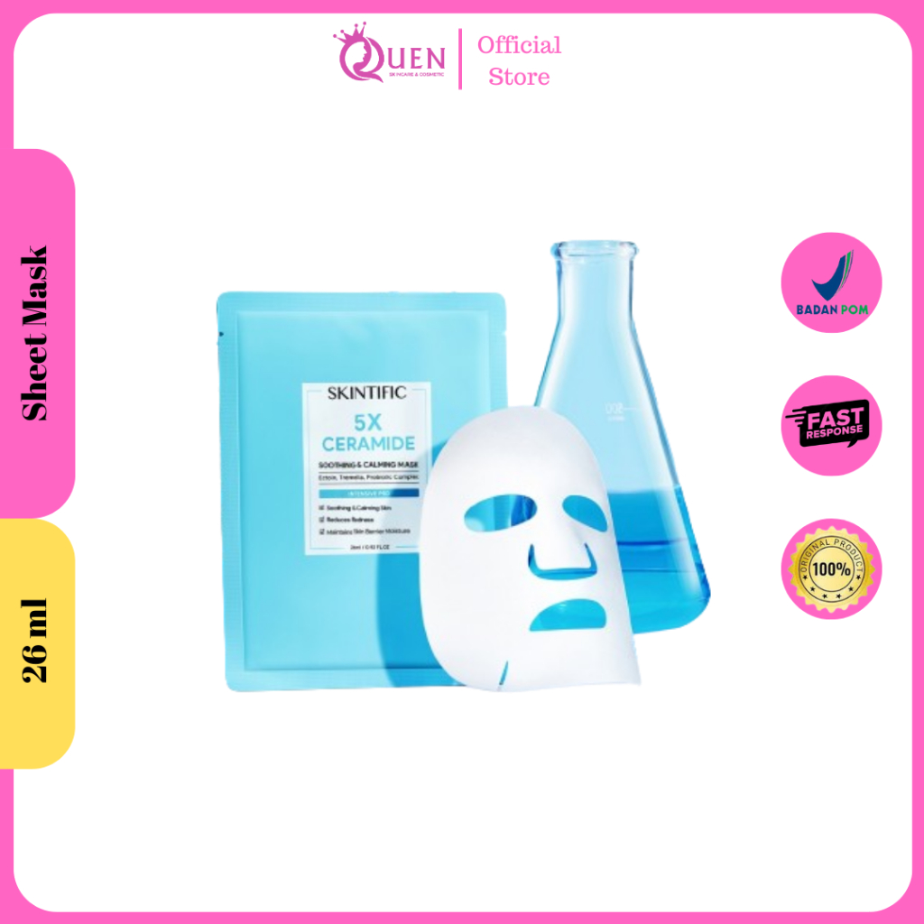 Jual SKINTIFIC Masker Wajah 5X Ceramide Soothing Mask | Shopee Indonesia