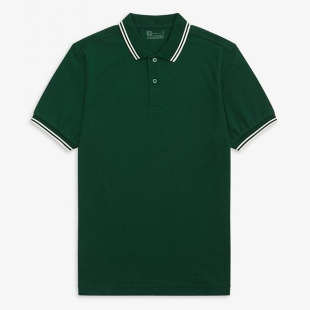 Jual Rambidend - Polo Shirt Polos List Putih - Polo T-Shirt Kerah Keren ...