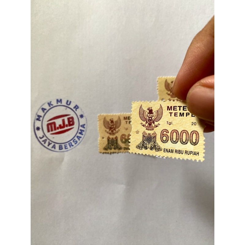 Jual Materai 6000 Pos Indonesia 2002-2005 | Shopee Indonesia