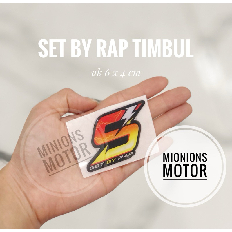 Jual stiker set by rap timbul motor | Shopee Indonesia