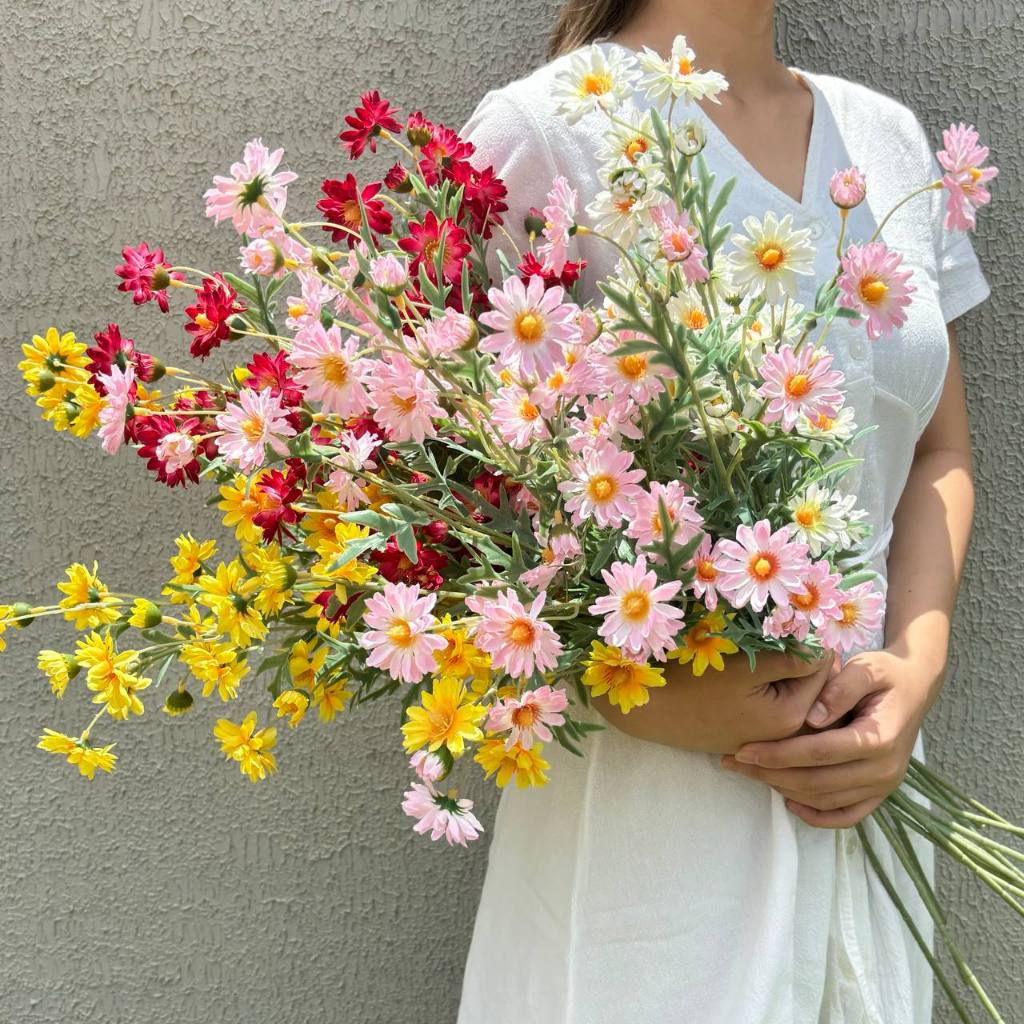Jual Bunga Aster Artificial Flower - Bunga Pikok Daisy Plastik - Buket ...