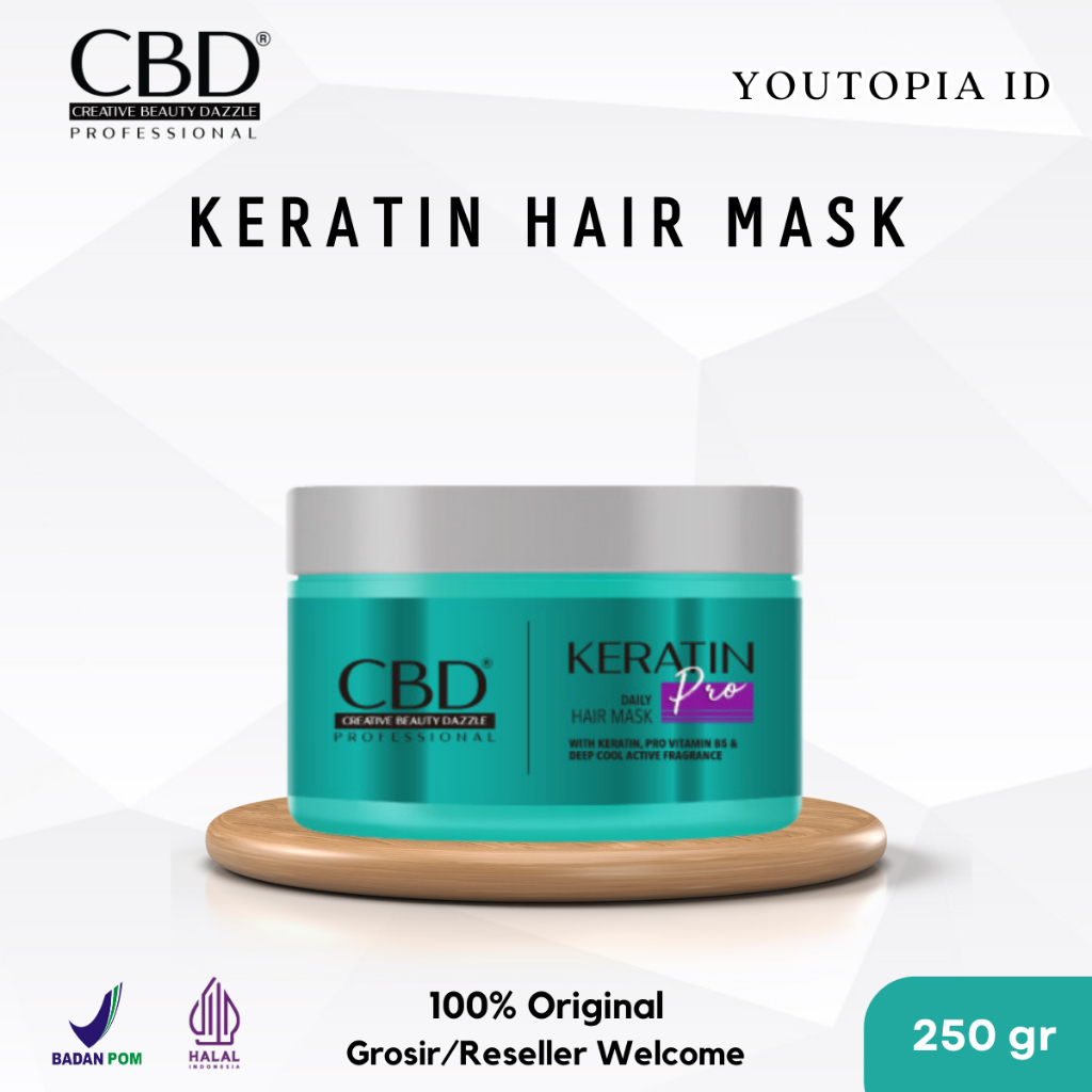 Jual CBD Professional Keratin Pro Daily Use Hair Mask 250gr 500 gr ...