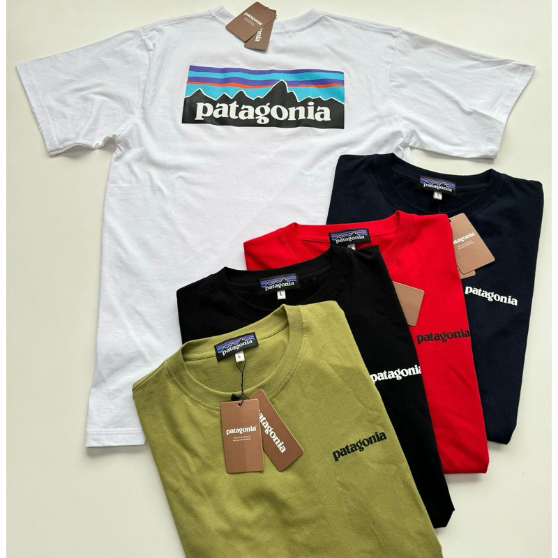 Jual V*ns//Patag*nia logo oversized tshirt | Shopee Indonesia