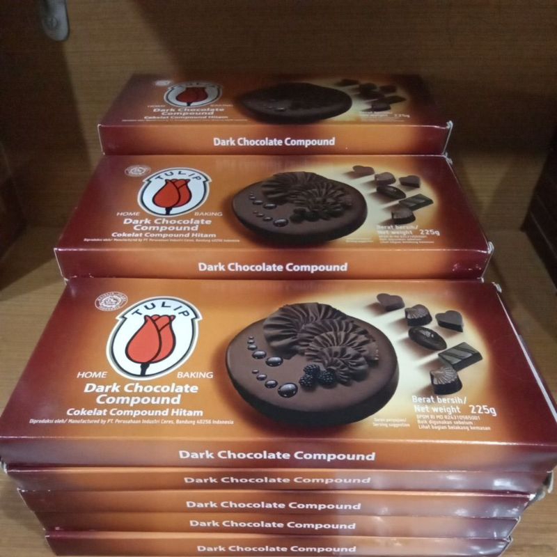 Jual TULIP DARK COKLAT COMPOUND 225 GRAM | Shopee Indonesia