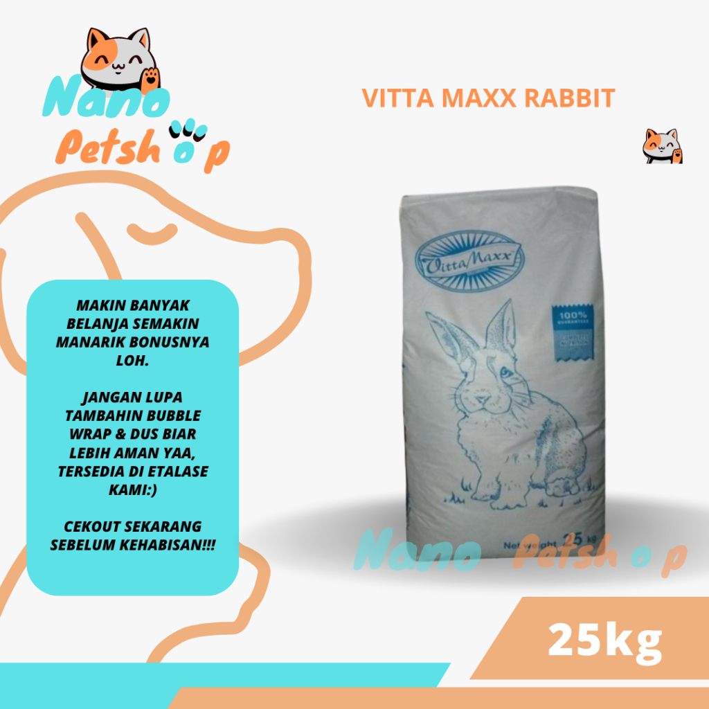 Jual Makanan Kelinci - Vitta Maxx Rabbit 25kg (Reguler) | Shopee Indonesia