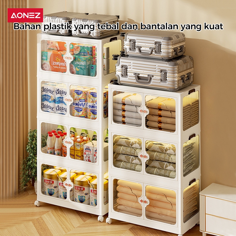 Jual AONEZ Multi-fungsi 4 Susun Container box kebutuhan sehari-hari ...