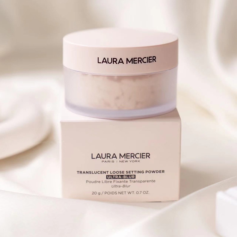 Jual [ Gratis Puff / Ada Glitter ] Laura Mercier Translucent Loose Setting Powder Ultra Blur ...
