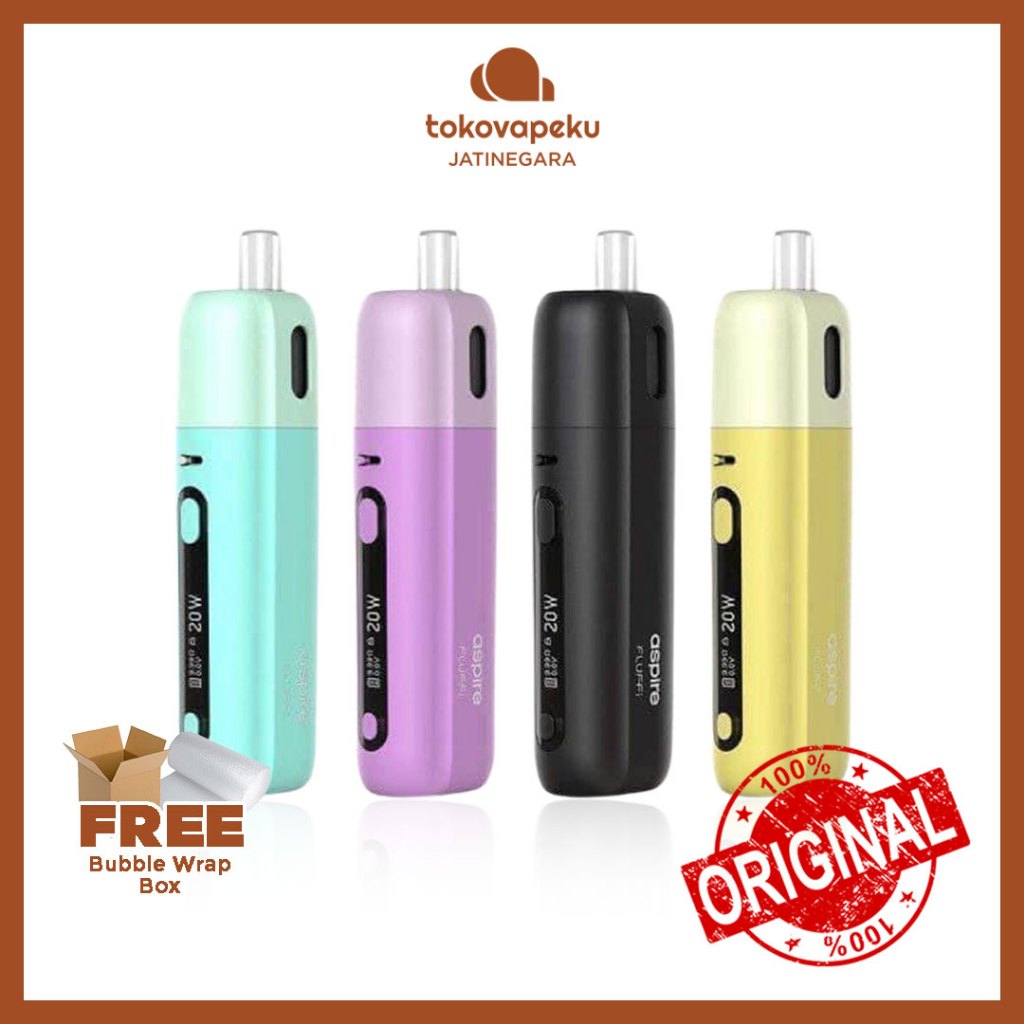 Jual FLUFFI POD KIT 1500MAH POD FLUFFI KIT 20W ORI by ASPIRE | Shopee ...