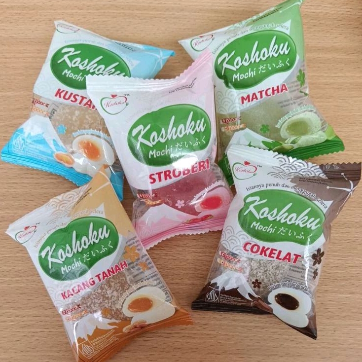 Jual Mochi aneka rasa/ Mochi tabur kelapa / Mochi Koshok / 1 box isi 40 ...