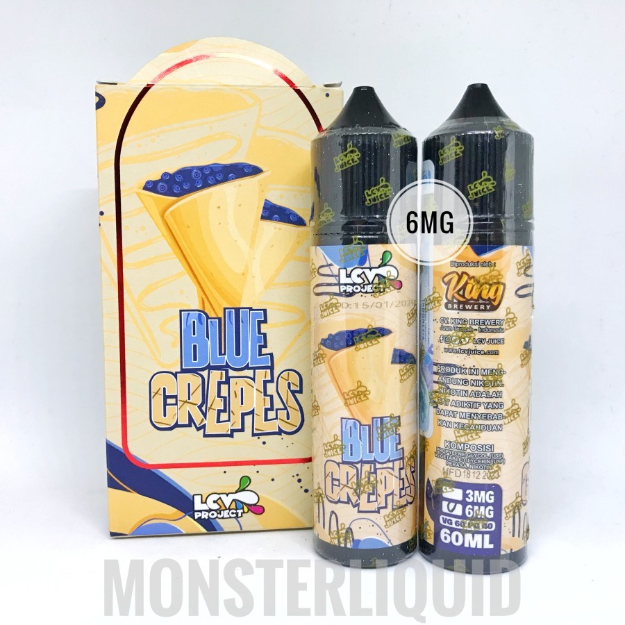 Jual LCV PROJECT BLUE CREPES BLUEBERRY 3MG 6MG 60ML (SATUAN) | Shopee Indonesia