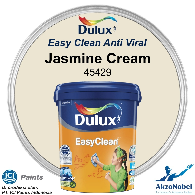 Jual CAT DULUX EASY CLEAN 20 LT - JASMINE CREAM 45429 | Shopee Indonesia
