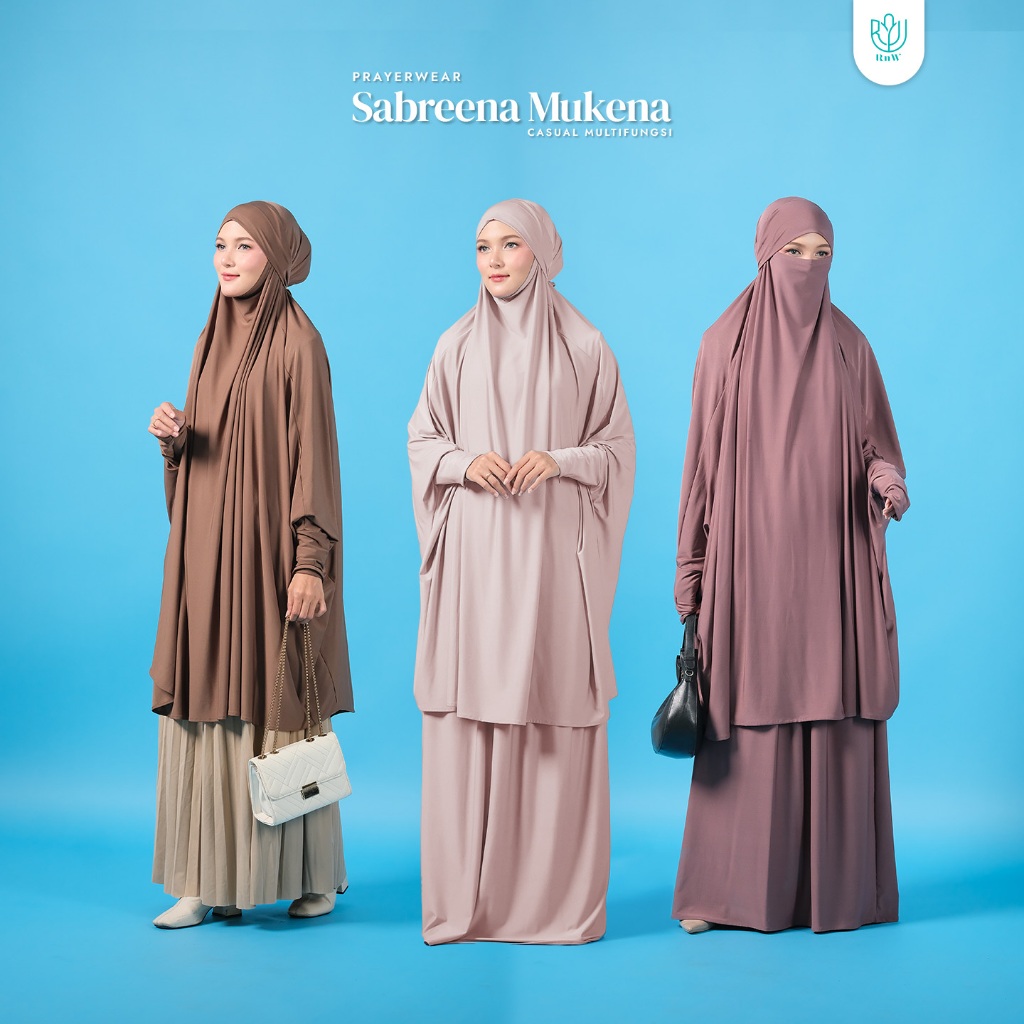 Jual RnW Mukena Sabreena - Mukena Set Jersey Multifungsi (Bisa Jadi ...