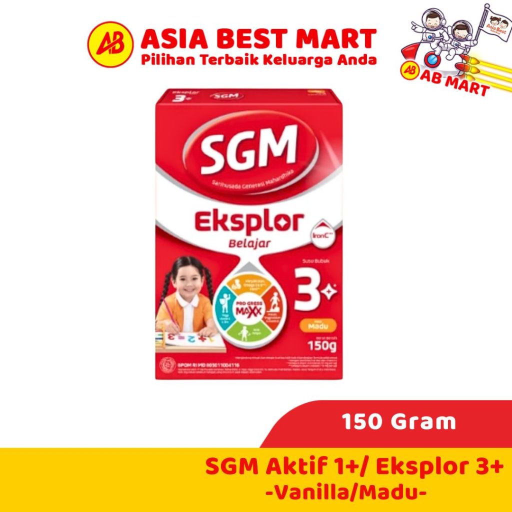 Jual Sgm Eksplor 3+ Madu Vanilla Pro-Gressmaxx 150Gr Aktif 1+ Susu ...