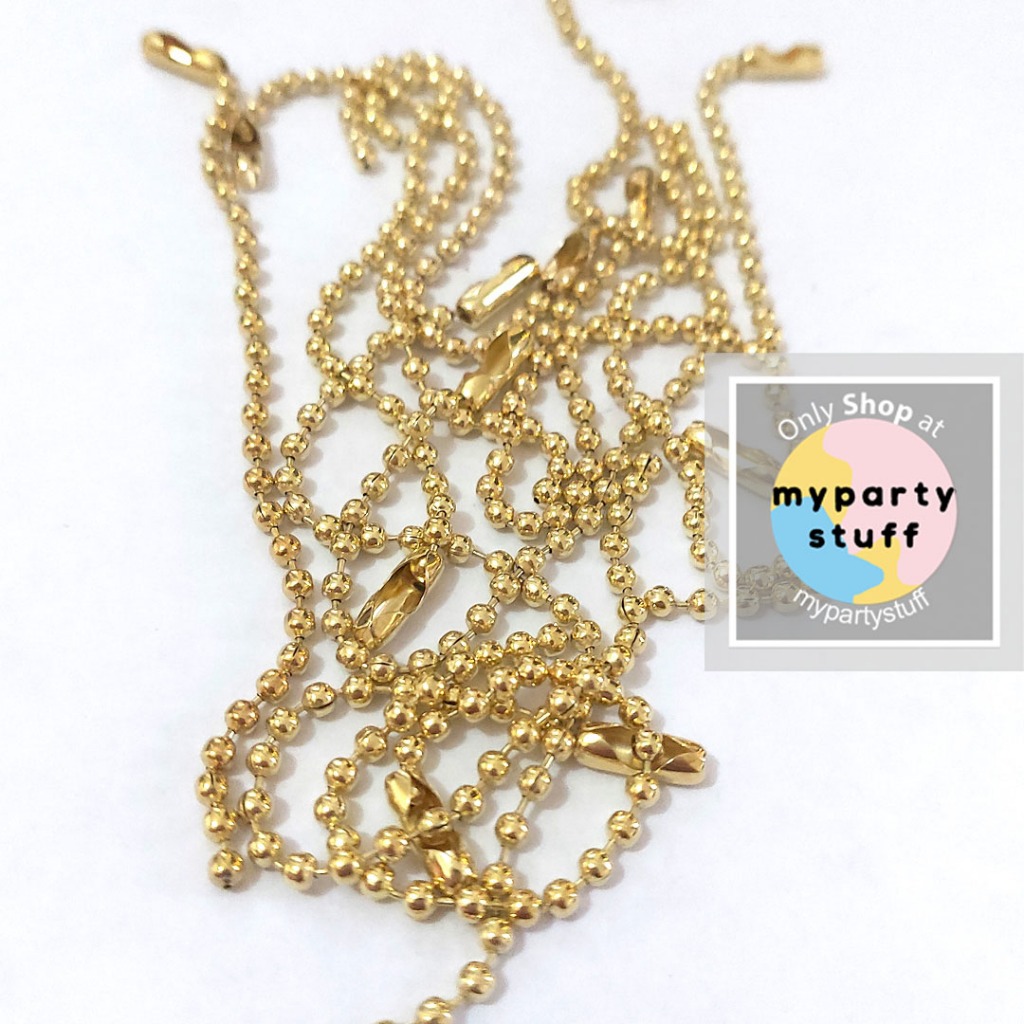 Jual Gantungan Rantai Merica Hang Tag / Rantai Biji Lada Merica Gold ...