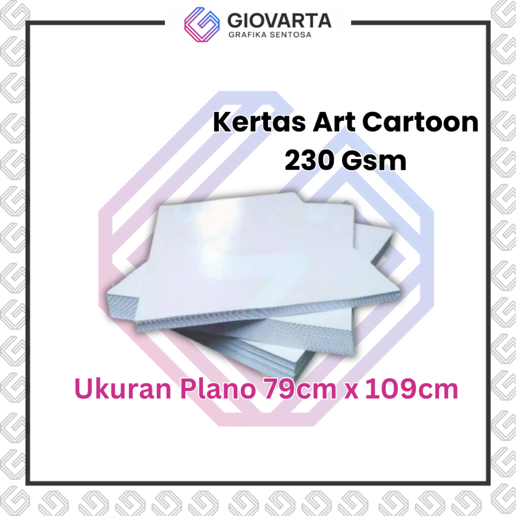 Jual Kertas Art Cartoon 230 Gsm Ukuran Plano 79cm x 109cm | Shopee ...