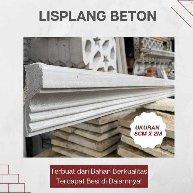 Jual Lisplang beton 8 cm x 2 m | lisplang minimalis, lisplang, lisplang ...