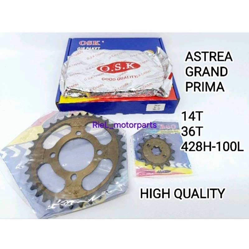 Jual Gear packet (OSK) GRAND / ASTREA / PRIMA gir paket gigi set OSK ...