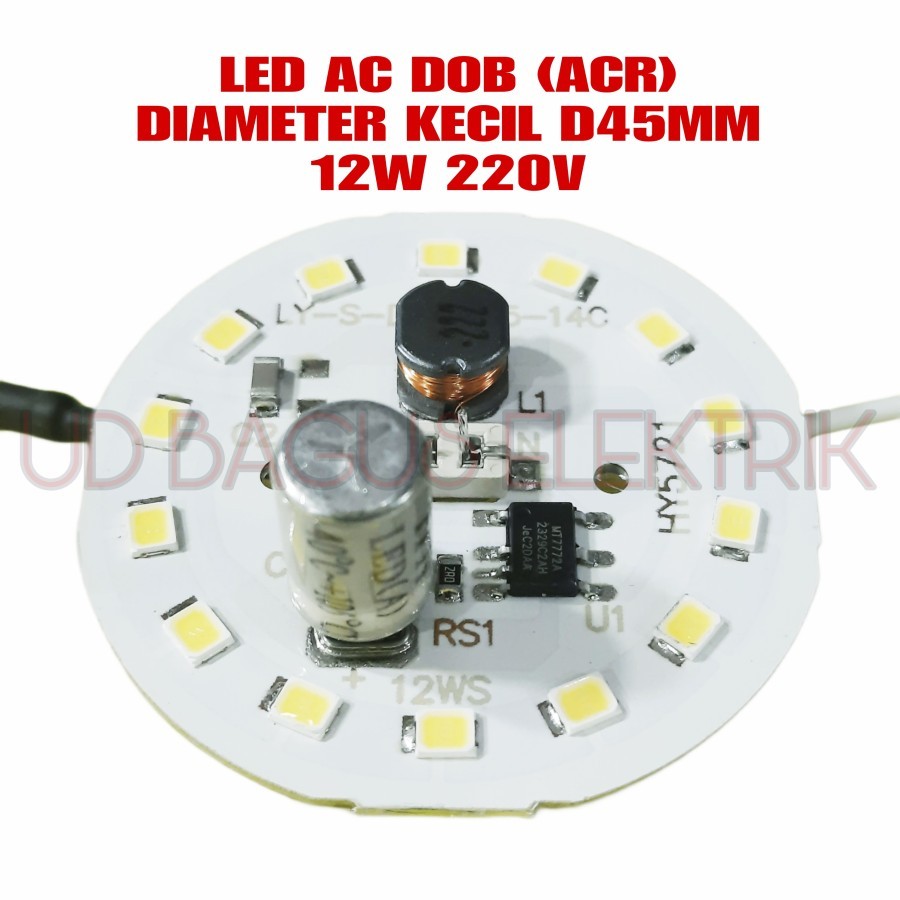 Jual PCB LED AC 12W NEW 220V DOB (ACR) UKURAN PCB KECIL DIAMETER 45MM - LED AC 12 WATT | Shopee ...