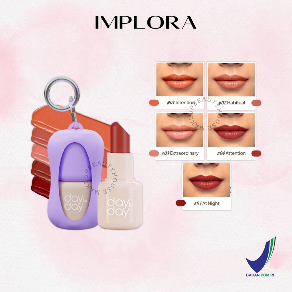 Jual IMPLORA Day To Day Lip Bullet | Shopee Indonesia