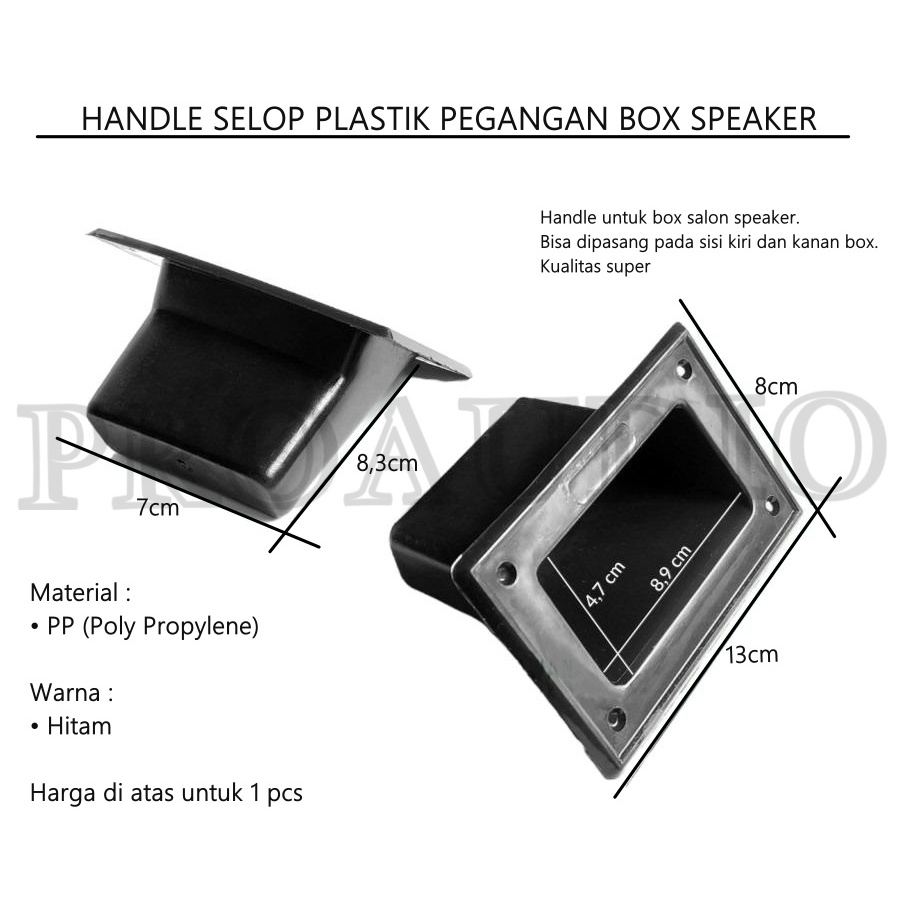 Jual HANDEL SLOP BOX SPEAKER PEGANGAN BOX SPEAKER GAGANG SLOP HANDLE ...