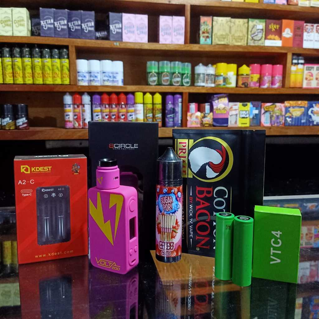 Jual MOD VOLTA 200 PURPLE BY 8CIRCLE ORIGINAL MOD VAPE PAKET SIAP KEBUL ...