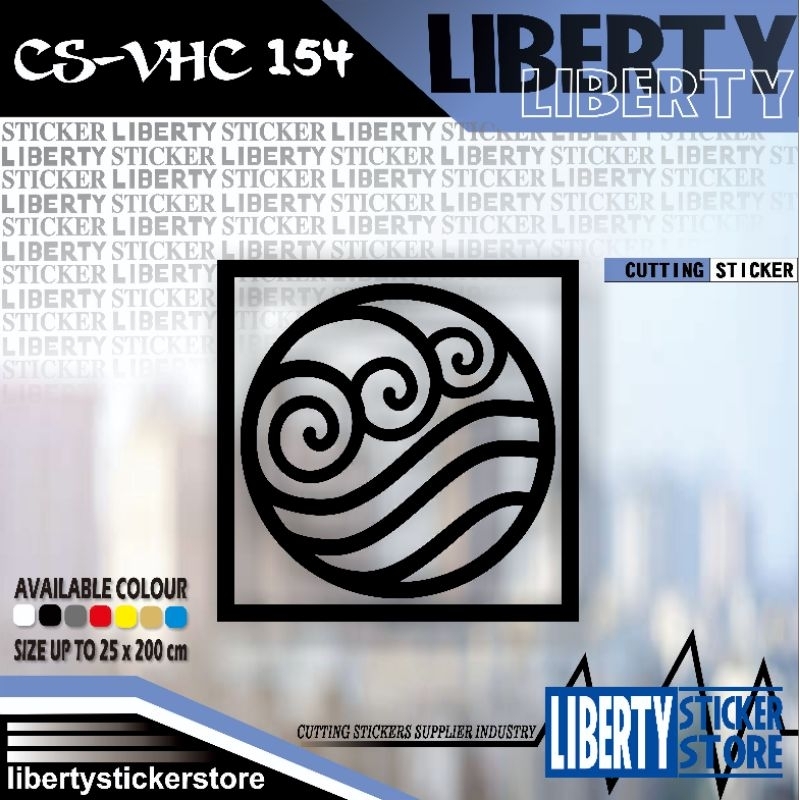 Jual water element avatar cutting sticker | water element avatar ...