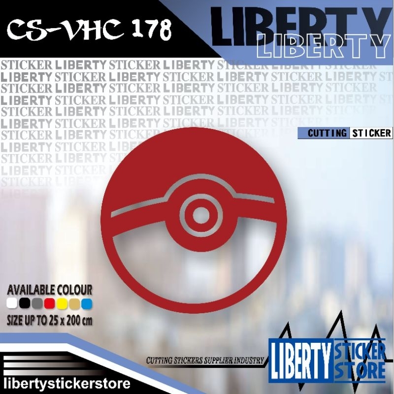 Jual pokeball cutting sticker | pokeball cutting stiker | poke on ...