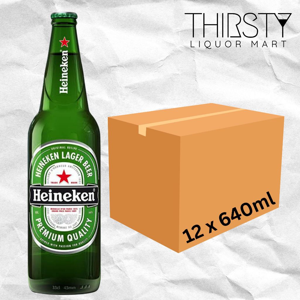 Jual Heineken Beer Quart 640ml - 1 Dus Isi 12 Botol | Shopee Indonesia