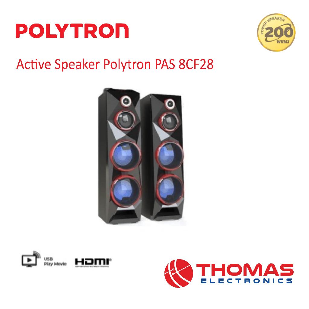 Jual Bluetooth Active Speaker Polytron PAS 8CF28 8 CF 28 Garansi Resmi ...