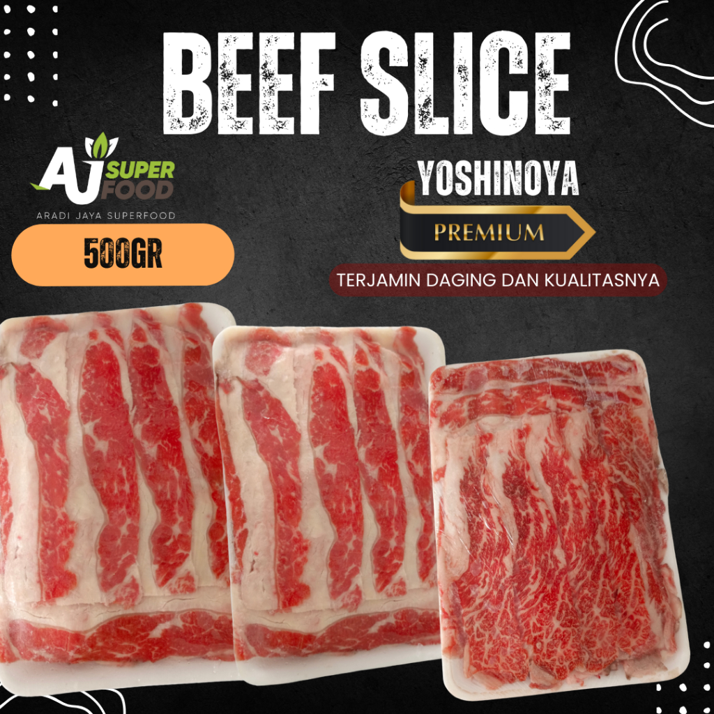 Jual Daging Slice Yoshinoya 500gr / Beef Slice Brisket / Teriyaki ...