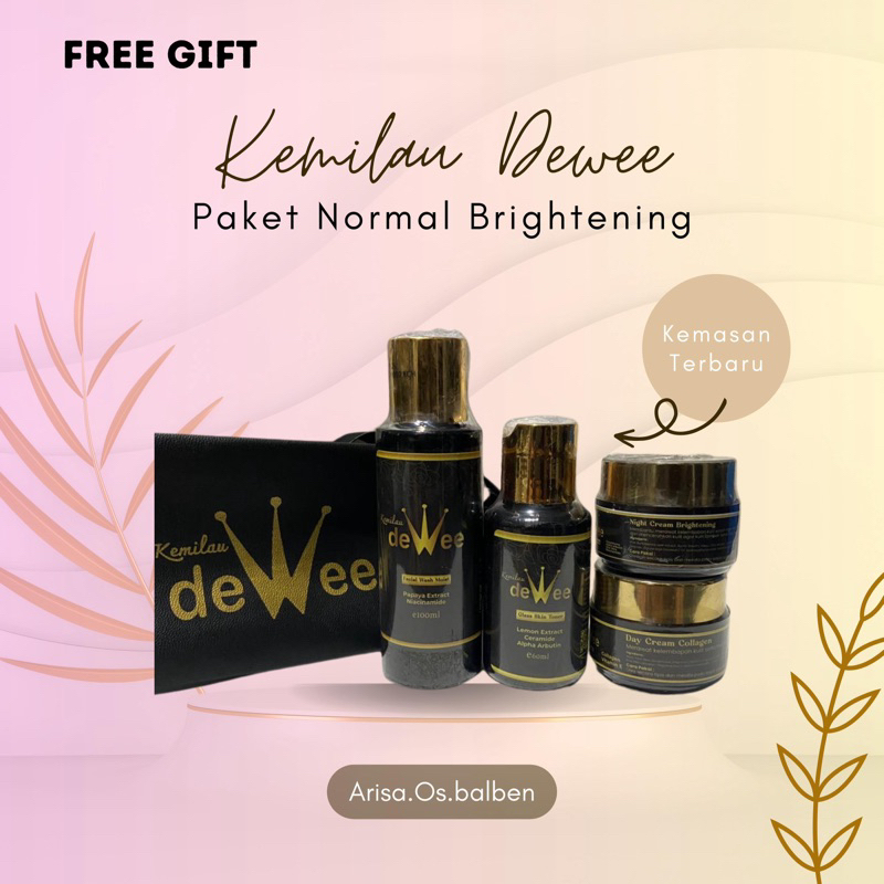 Jual Paket Normal Brightening Kemilau Dewee Skincare | Shopee Indonesia