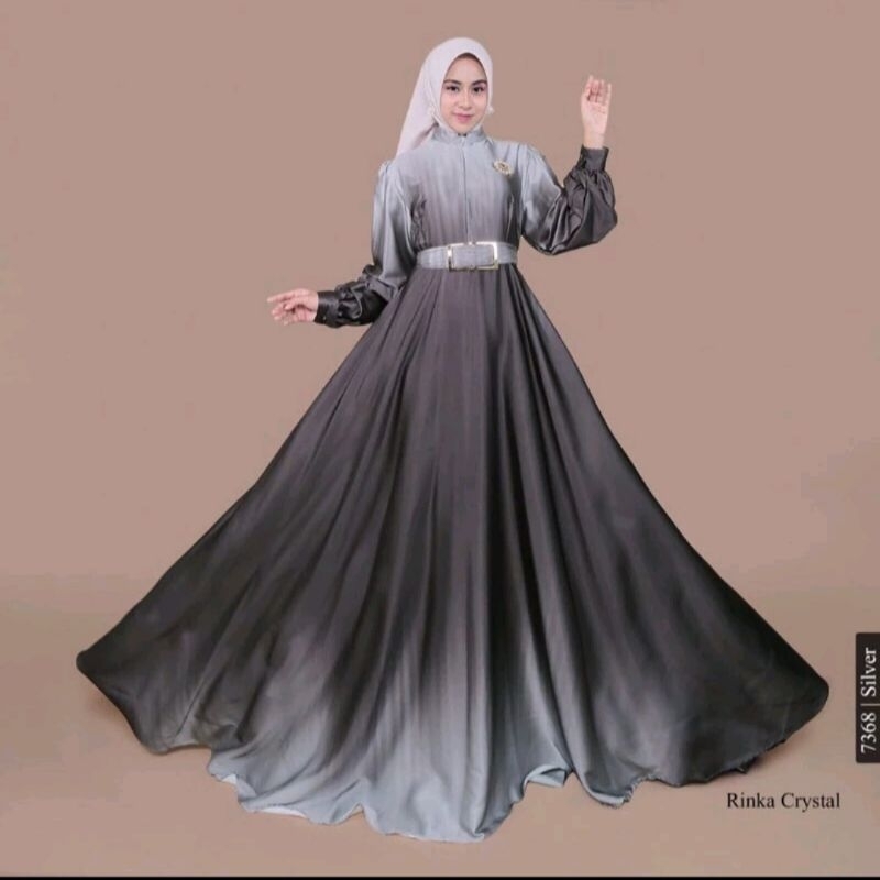 Jual Gamis silk gradasi by MK | Shopee Indonesia