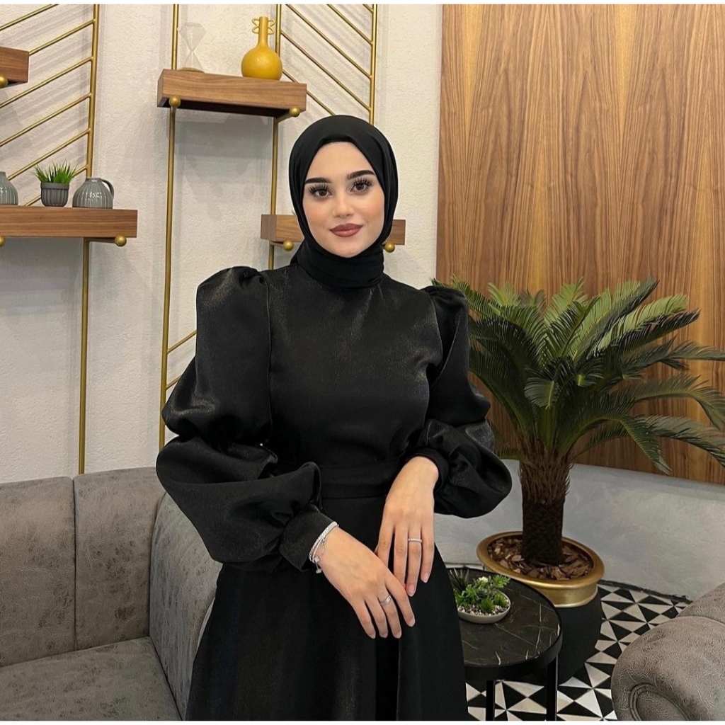 Jual Dress satin kondangan silk gradasi premium murah dan elegant ...