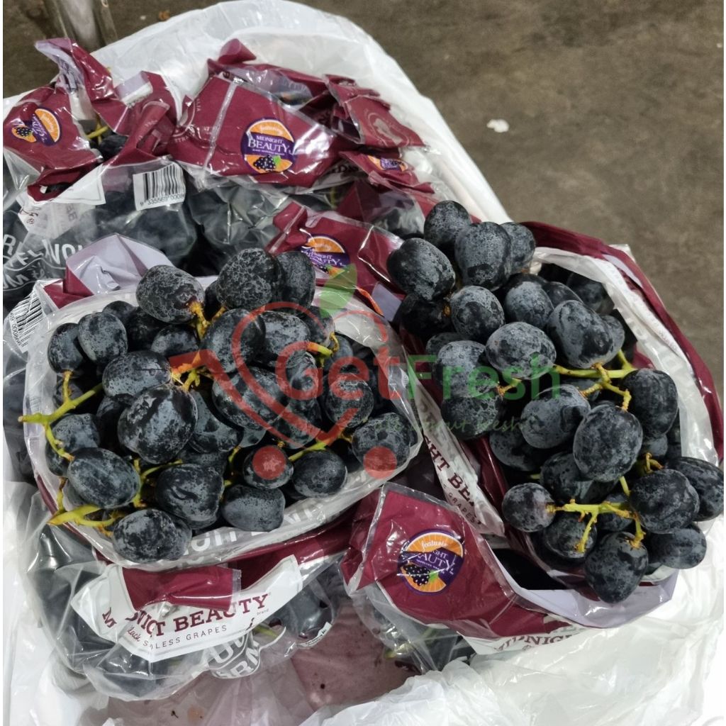 Jual Anggur Hitam AUST SEEDLESS Karton +-8,5kg Bersih | Shopee Indonesia