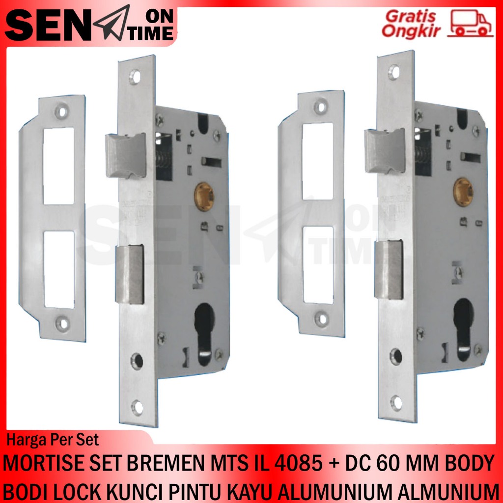 Jual MORTISE LOCK MTS IL 4085 + DC60MM BREMEN BODY KUNCI PINTU ...