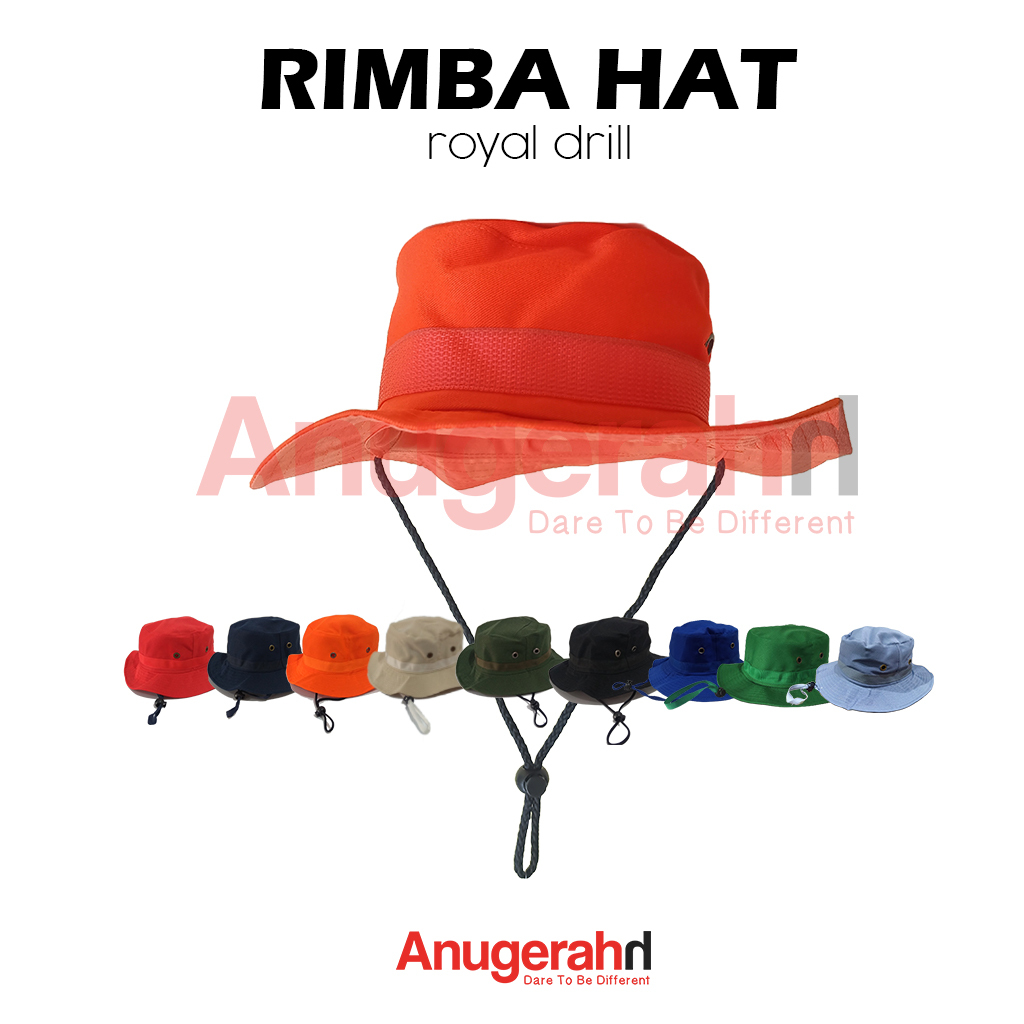 Jual Topi Rimba / Bucket Hat / Rimba Hat / Hiking Hat / Topi Hutan ...
