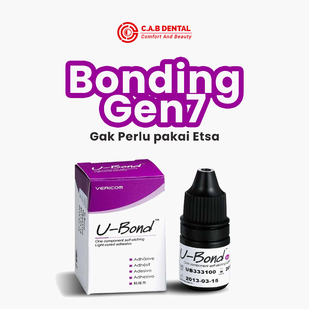 Jual Dental Bonding U-bond Vericom Composite Self Etch 5 ml / Lem Behel / Lem Ortho / UBOND ...